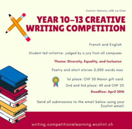 HERE ARE ECOLINT’S CREATIVE WRITING COMPETITION WINNERS – The Update